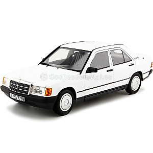 Norev NV183820 1:18 190E 1984-White Mercedes-Benz Collectable Model, Multi