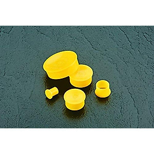 Caplugs QE281AO1 Plastic Utility Plug. to fit Thread Size 2-1/4" E-28, PE-LD, to Fit Thread Size 2-1/4", Yellow (Pack of 100)
