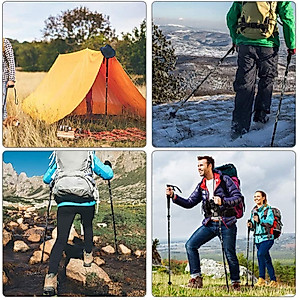 Monfasye Trekking Poles Tips, Rubber Hiking Sticks End Caps Protectors Replacement Accessorie Fit Most Hiking Trekking Walking Canes (6 Pieces)