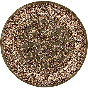 Well Woven Barclay Sarouk Green Traditional Area Rug 5'3" Round