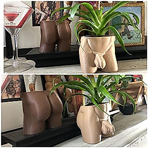 HFEHSKJ Body Vases for Decor, Unique Planter Resin Male Body Plant Pots, Unique Succulents Pot for Home Table Garden