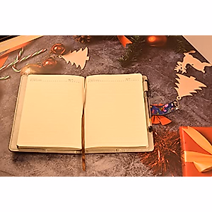 JunShop Digital Password Journal with Lock Retro Privacy Diary with Combination Lock Leather Binder Notebook Locking Journal Diary(Blue)