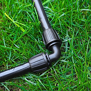 1/2 inch Irrigation Fittings Elbow Connectors For (1/2" ID x0.6-0.63" OD) 16mm Drip Tubing Barbed Connectors-10 Pcs/pack