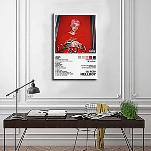 XIUXIN Lil Peep Hellboy Posters Album Cover Canvas Poster Unframe: 12x18inch(30x45cm)