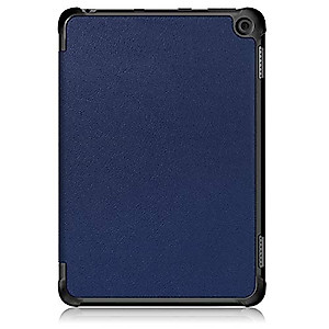 EpicGadget Case for Amazon Fire HD 8 / Fire HD 8 Plus (10th Generation, 2020 Released) - Lightweight Tri-fold Stand Auto Wake/Sleep Folio Cover Case + 1 Screen Protector and 1 Stylus (Navy Blue)