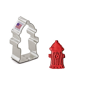 Fire Hydrant Cookie Cutter 3" Made in USA by Ann Clark