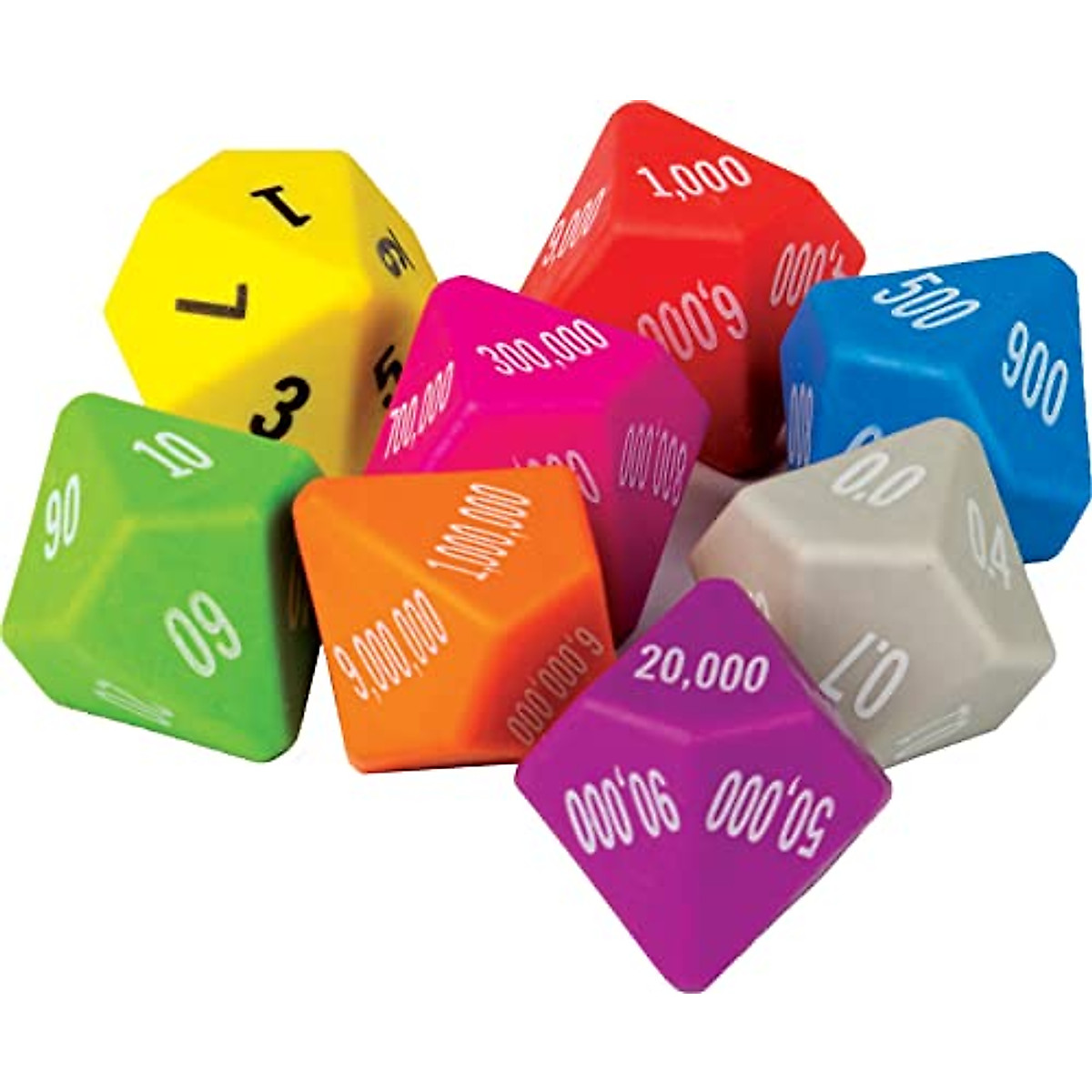 Place Value Dice 8-Pack