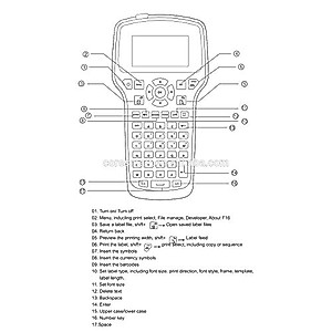 VIBY Outdoor Portable Mini Mobile Label Maker Handheld Thermal Transfer Barcode Printer