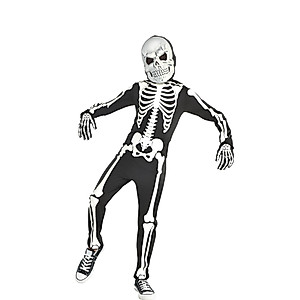 amscan Adult X-Ray Skeleton Costume, Plus Size - 48-52, 1 Pc