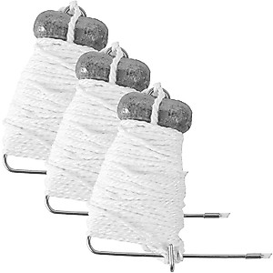 A1FISHER 3Packs Crab Throw Line Length 30FT/9.14M with 4OZ Lead Weight