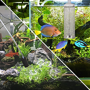 XCRUI 2 Pcs 12mm/16mm Stainless Steel Aquarium Filter Intake Guard Mesh Cover,Fish Tank Filter Guard with 2PCS Filter Sponge for Breeding Fish Shrimp Tank