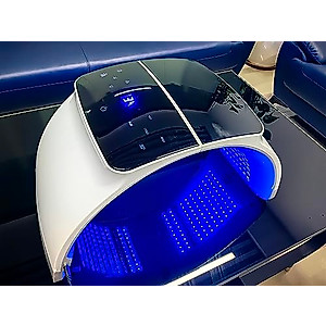 Holsn LED Face Mask Light Therapy - 7 Color Photon LED Light Therapy for Face Body Neck, Professional Red Light Therapy Mask Facial Light Therapy Device Home Solon Spa, Time Preset & Cycle Mode