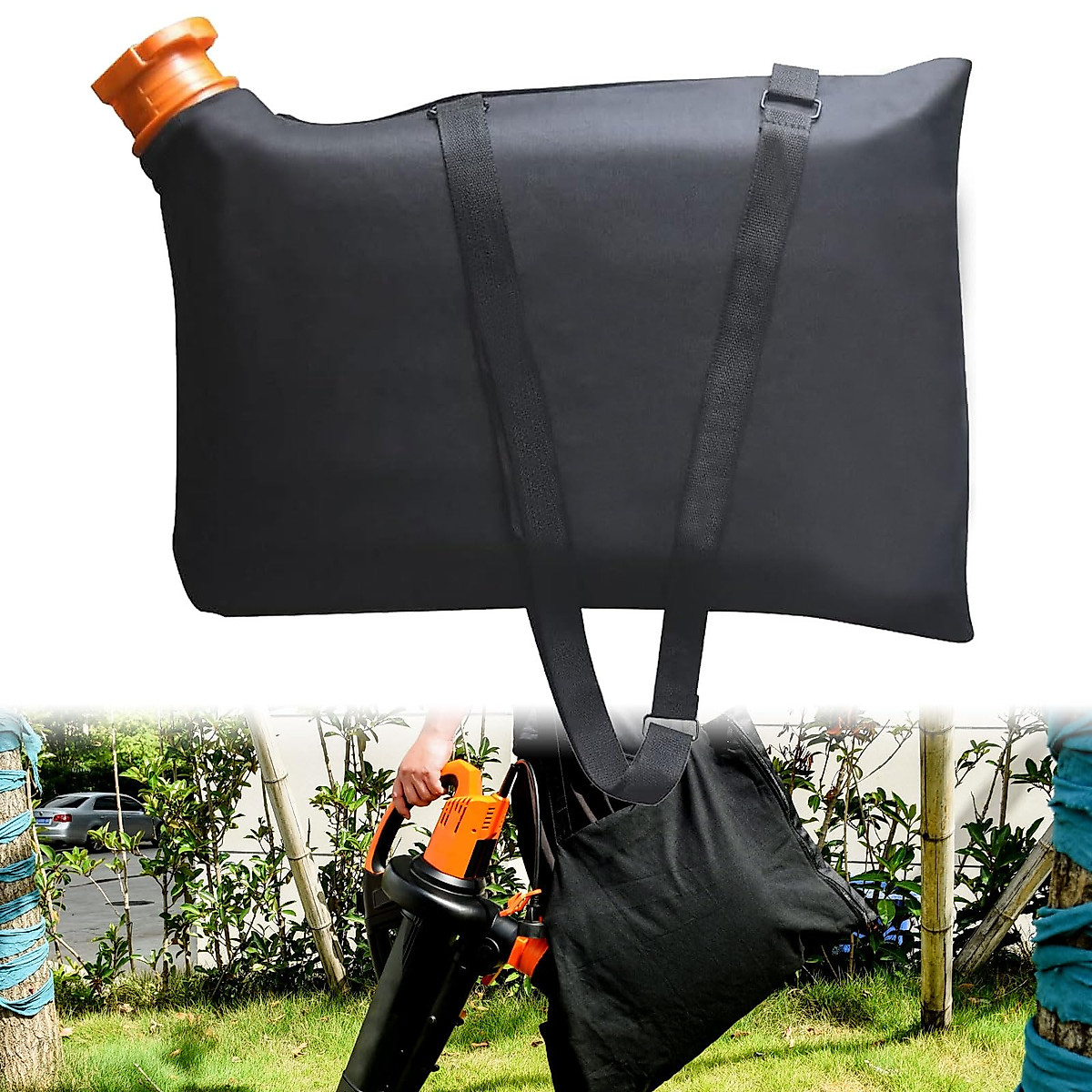 MWEDP 50026858 Trivac Leaf Collection Bag WGBAG500 Compatible with Worx WG500, WG501, WG502, WG505, WG508, WG509, WG518 Blower/Vacuum Cleaner