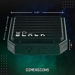 WD_Black 1TB C50 Expansion Card, Officially Licensed for Xbox – Quick Resume, Plug & Play, NVMe SSD Expansion for Xbox Series X|S Gaming Consoles - WDBMPH0010BNC-WCSN