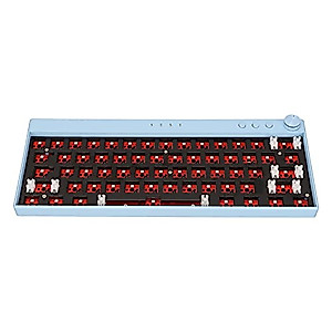 Yoidesu Mechanical Keyboard DIY Kit, 61 Keys Hot Swappable RGB Custom Mechanical Gaming Keyboard Kit, 3Pin/5Pin Switch, Wireless 2.4G/Bluetooth/Type C Wired Keyboard(Blue)