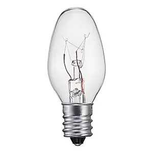 Philips LED 415422 Incandescent 16 Lumen 4 Watt 2700K Soft White C7 Night Light w/Candelabra Base (4 Pack)