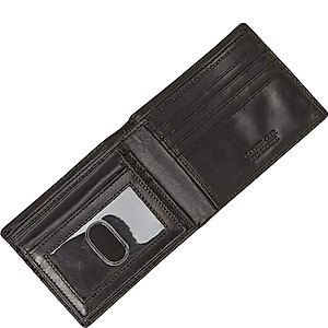 Mancini Leather Goods Men's RFID Secure Billfold with Removable Passcase (Brown)