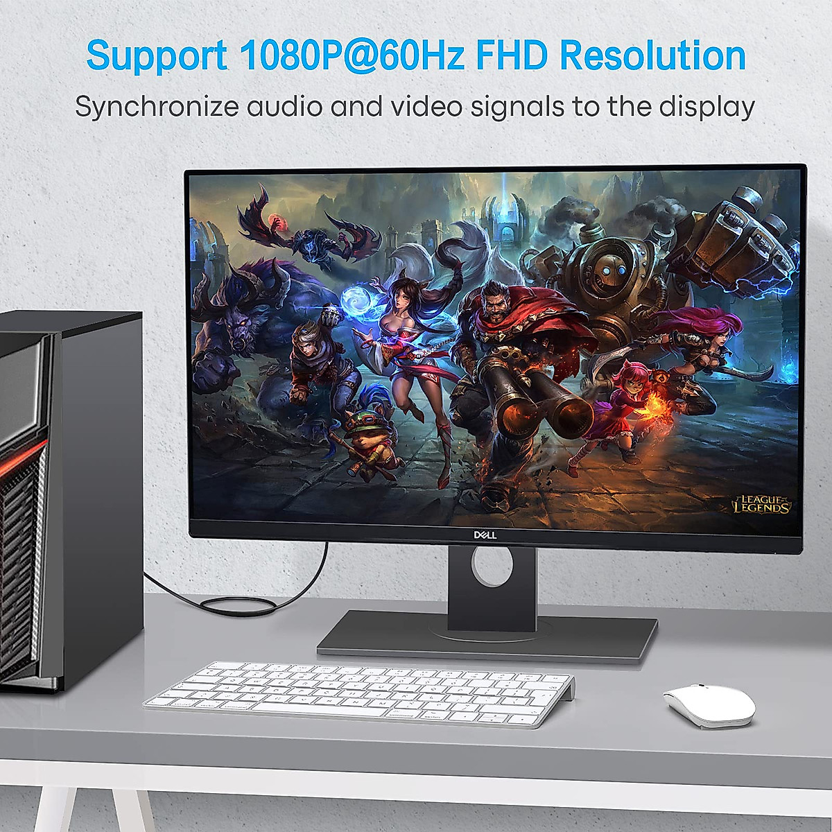 TECHTOBOX VGA to Displayport Cable VGA to DP Male to Male Cable Converter Support 1080P Full HD from PC Laptop Graphics Card to Monitor Display or Projector - 6.6FT