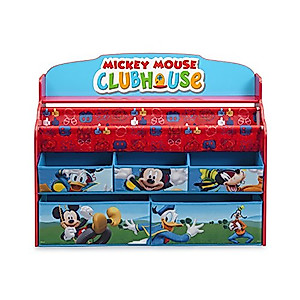 Delta Children Deluxe Book & Toy Organizer, Disney Mickey Mouse
