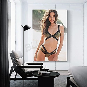 BLUDUG Kelsey Merritt Sexy Model Poster Beautiful Swimsuit Model Poster (4) Canvas Painting Wall Art Poster for Bedroom Living Room Decor20x30inch(50x75cm)
