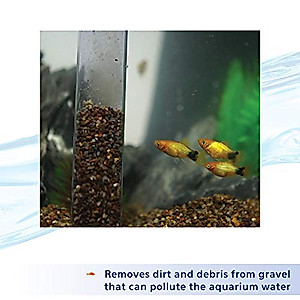 Aqueon Aquarium Siphon Vacuum Gravel Cleaner Medium - 9 Inches