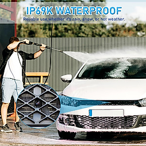 HD Backup Camera for Car Universal Front/Side/Rear Camera for 12V Car Truck Pickup SUV Rear View Reverse Camera with Left and Right, Up and Down Rotation Angle Night Vision IP69K Waterproof