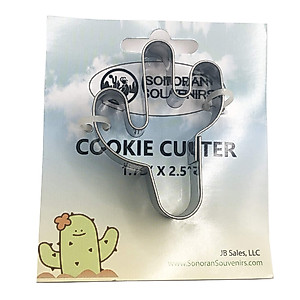 (2 Pack) Cactus Shape Cookie Cutters Stainless Steel Fondant Molds Cutters (2" wide x 2.75" tall) Southwest Party