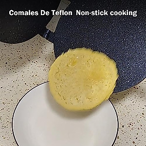 Prensa Para Tortillas De Harina 7.5 Inch Comales Para La Estufa De Teflon Tortillera Mexicanas Para Hacer Tortilla Chapati De Maiz y Roti Stove Top Pan Corn Quesadilla Maker Press And Cooker Cast Iron