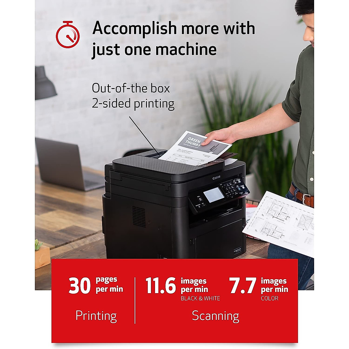 imageCLASS MF269dw VP - All in One, Wireless, Mobile Ready Laser Printer with 2 Year Warranty and 2 High Capacity Toners