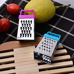 GOODFEER Mini Cheese Grater, 3 Pieces Stainless Steel Small Box Graters For Kitchen Slicer Cheese/Ginger/Vegetable,Pack of 3