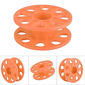 VGEBY Diving Finger Spool, Black Plastic Diving Spool Plastic Diving Compact Finger Spool Reel Diver Underwater Accessory(Bright Orange) Diving