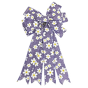 Decorative Seasonal Bows & Ribbons (Purple Daisy)