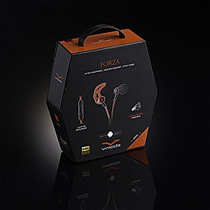 V-MODA Forza In-Ear Hybrid Sport Headphones with 3-Button Remote & Microphone - Samsung and Android Devices, Orange