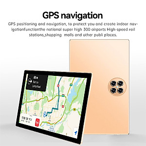2023 Upgraded Smart Tablet 10 Inch 8Core 4G + 64G Android 8.1 Dual Sim Dual Camera Phone Pad WiFi GPS Phablet Tablet PC US Plug, Gift for Family (Gold)
