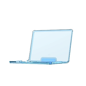 [U] by UAG Designed for MacBook Pro 14" Case 2021-2023 A2918 A2992 M3/M3 Pro/Max, M2 Pro/Max, M1 Pro/Max Slim Impact Resistant Touch ID Military Dropproof Lucent Laptop Cover, Transparent Cerulean