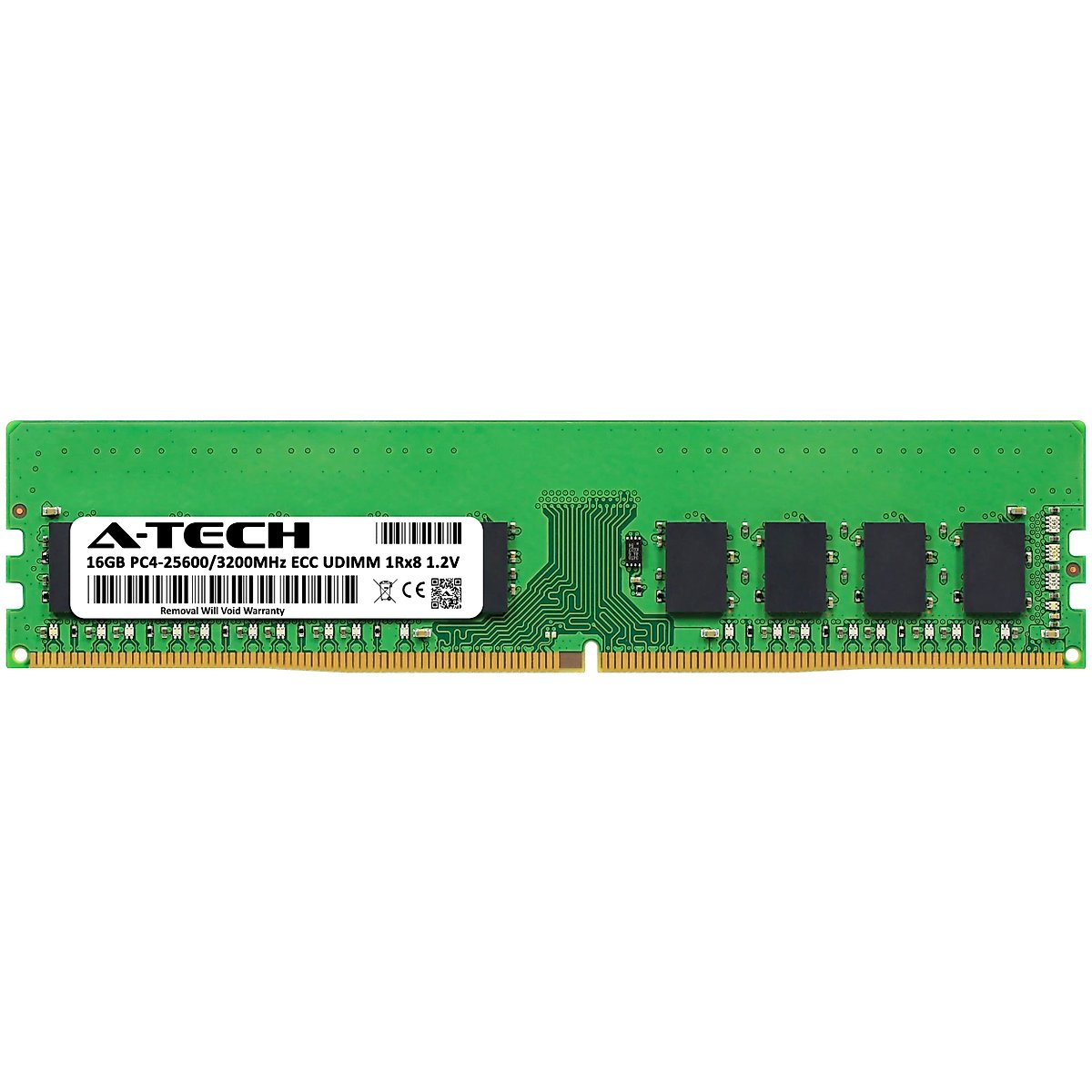 A-Tech 16GB RAM Replacement for Dell SNPR1WG8C/16G, AB663418, R1WG8, 0R1WG8 | DDR4 3200MHz PC4-25600 1Rx8 ECC Unbuffered UDIMM Single Server Memory Module