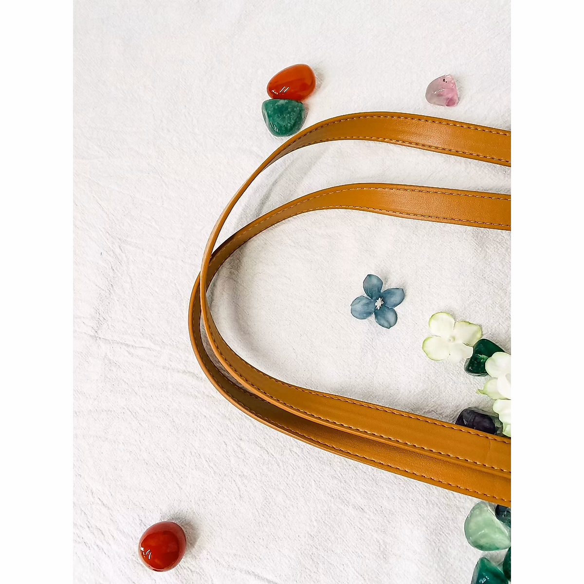 Seamido Straw Bag Handwoven Beach Bags Corn Straw Tote Woven Shoulder Bag For Women (Beige)