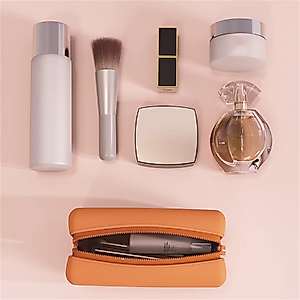 Pink Makeup Bag - Eva Waterproof Cosmetic Bag for Women, Square Toiletry Bag Travel Organizer for Girls, Mini Small Make Up Bag Cosmetic Zipper Pouch, Lipstick Makeup Case Organizer