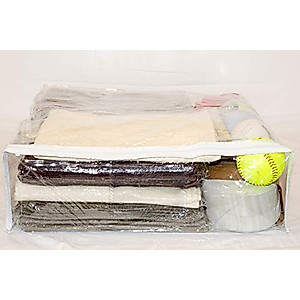 Clear Vinyl Zippered Storage Bags 20 x 23 x 6 Inch 10-Pack