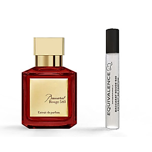 EQUIVALENCE of Baccarat Rouge 540 Extrait de Parfum - Long Lasting Daily 12-14 Hours Perfume Oil Concentrated Spray for Men, Women, All Skin Types – 99% Same Fragrance-large bottle not included