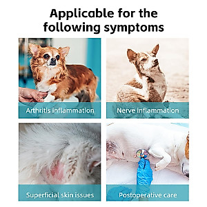 MANON ROSA Red Infrared Light Therapy Belt Pets: Portable Wearable Device for Tissue Repair Relieving Sciatica Joint Back Pain in Small Medium Large Dogs Cats (Small,60 Lamp Beads)