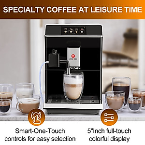 Mcilpoog WS-203 Super-automatic Espresso Coffee Machine With Smart Touch Screen For Brewing 16 Coffee Drinks
