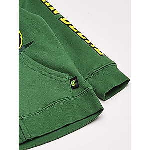 John Deere baby boys Fleece Zip Hoody Hooded Sweatshirt, Green, 4T US