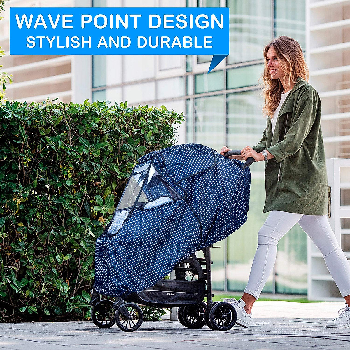 Stroller Rain Cover,Stroller Cover for Winter,Universal Stroller Accessory,Waterproof,Windproof,Breathable,Protect from Rain Wind Snow,Cold,Baby Travel Weather Shield