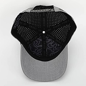 ANKOR Ultra Performance Water-Resistant Baseball Hat | Sweat Resistant | Breathable | Golf | Boat | Beach | Lake | Workout | Fishing |Everyday | Minimalist | Men and Women (Gray)