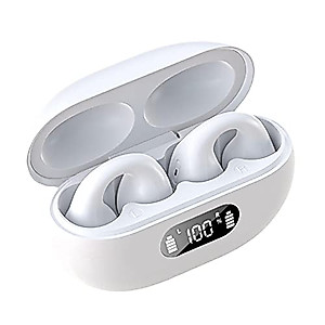 WAITLOVER Wireless Bluetooth in-Ear Sports Bone Conduction Clip Comfortable Wearing G6P8 Earhook Mini Headphone Wireless Ear