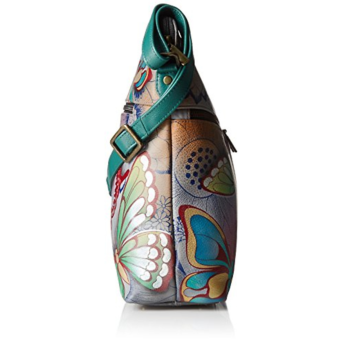 Anna by Anuschka womens 8202 Shoulder Handbag, Bpd-butterfly Paradise, One Size US