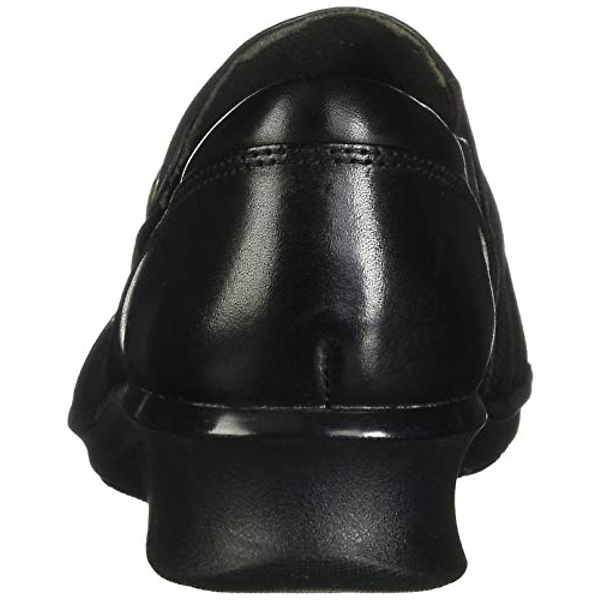 Clarks Women's Hope Roxanne Loafer, Black Leather, 9.5 W US