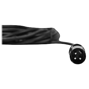 Rockville RCXFM30E-B 30 Foot Female to Male XLR Mic Cable Black 100% Copper