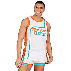 Flint Tropics Basketball Jersey Adult Halloween Costume (X-Large, Personalized)